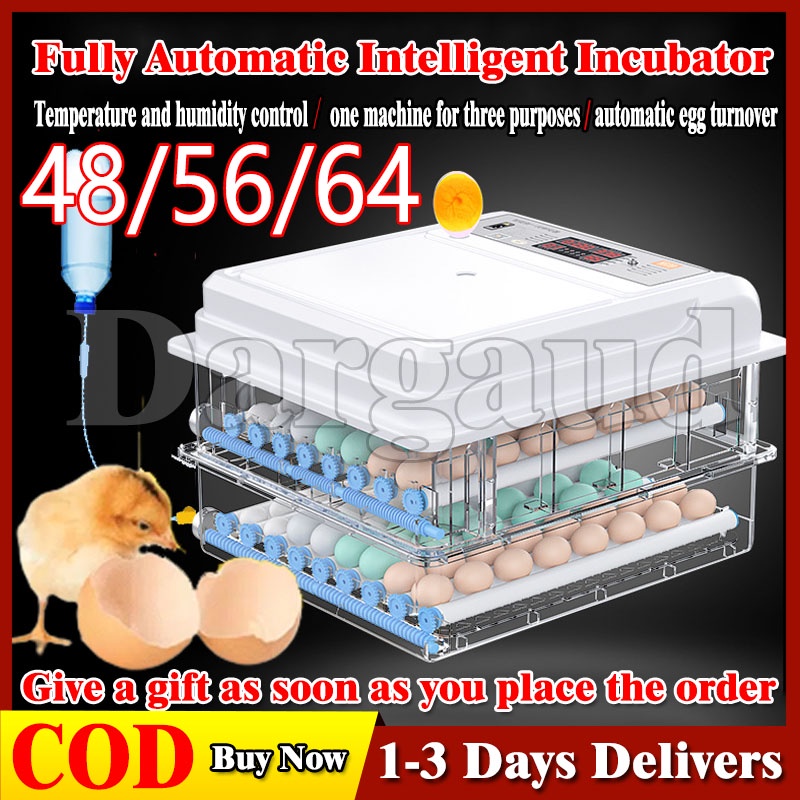 48/64 Eggs Incubator Digital Automatic Egg Incubator Fully Automatic ...