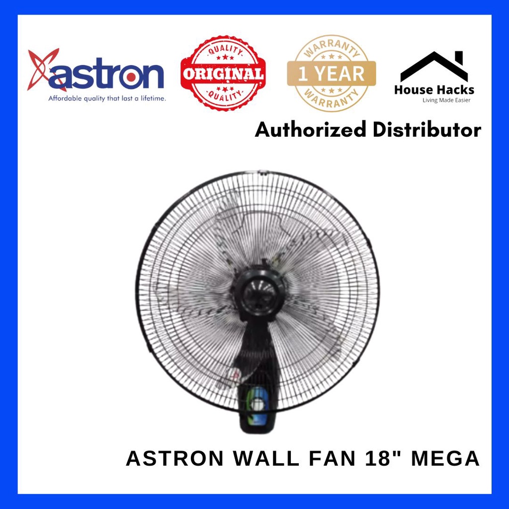 KES ASTRON original MEGA WALL FAN 18inches with 5 banana leaves blades ...