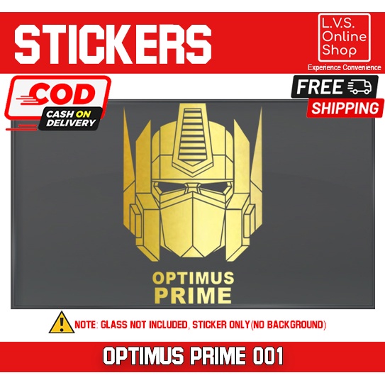 Optimus Prime 01- For Laptop Motorcycle Motor Car tumbler Transformers ...
