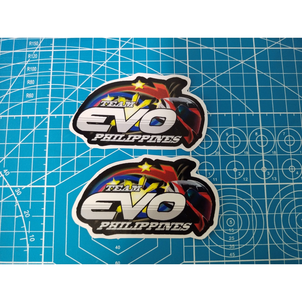 Team Evo Philippines Motor and Car Sticker Waterproof | Shopee Philippines