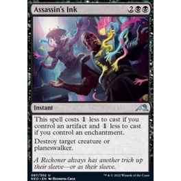 Assassin's Ink Uncommon Kamigawa Neon Dynasty Magic the Gathering MTG ...