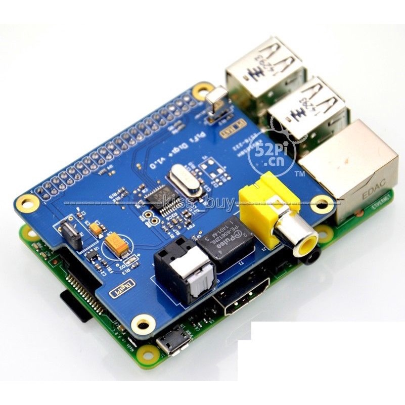 ☂Hifi Digi+ Digital Sound Card I2s Spdif Optical Fiber Rca Raspberry Pi ...