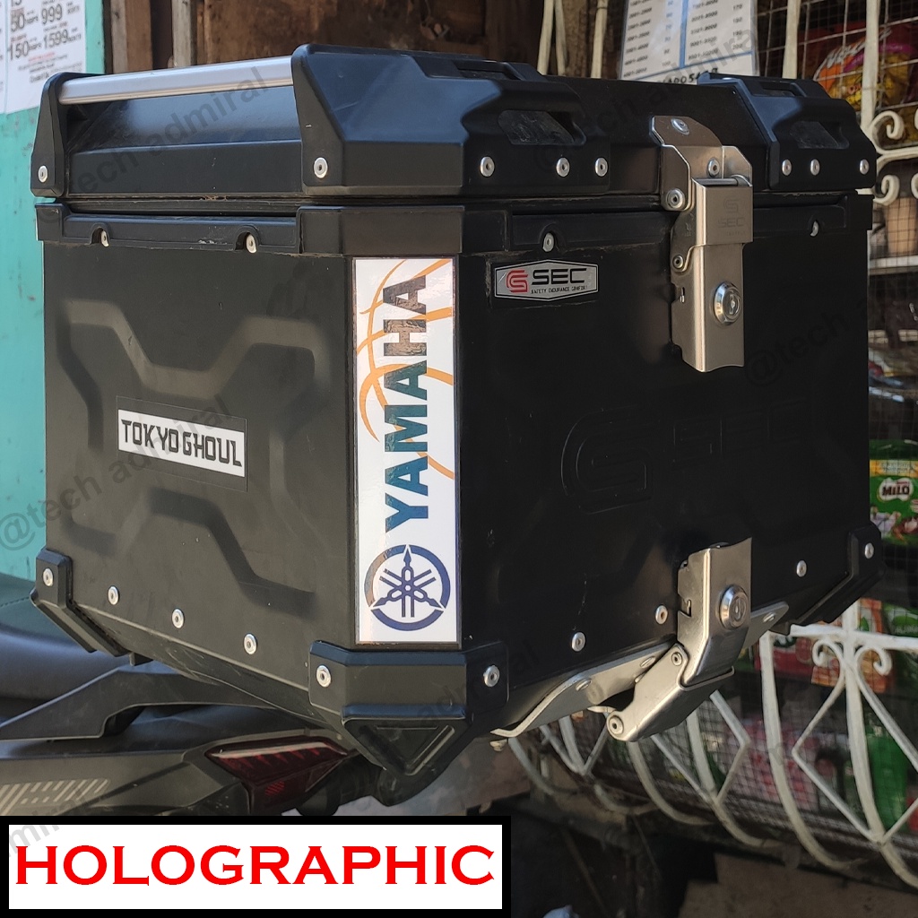 Alloy Top Box Sticker Waterproof Yamaha Basket Ball White Edition ...