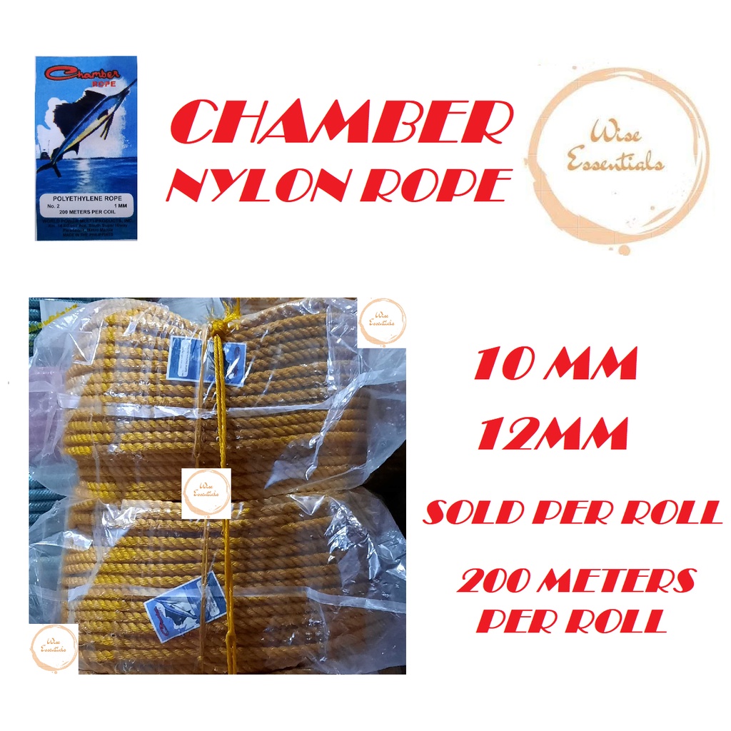CHAMBER Nylon Rope 10mm, 12mm | Shopee Philippines