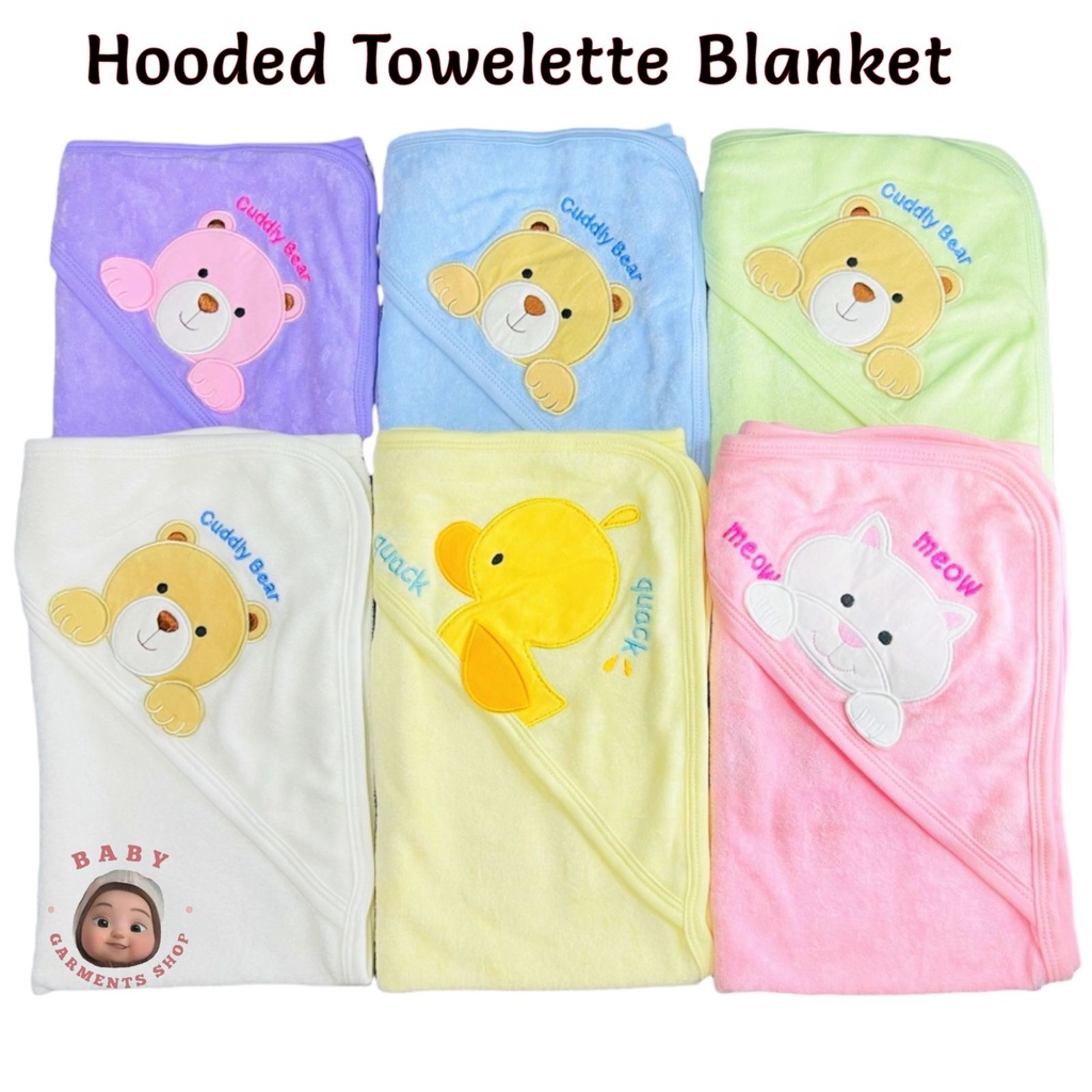 Small Wonder Receiving Blanket Hooded Towelette For Baby | Shopee ...