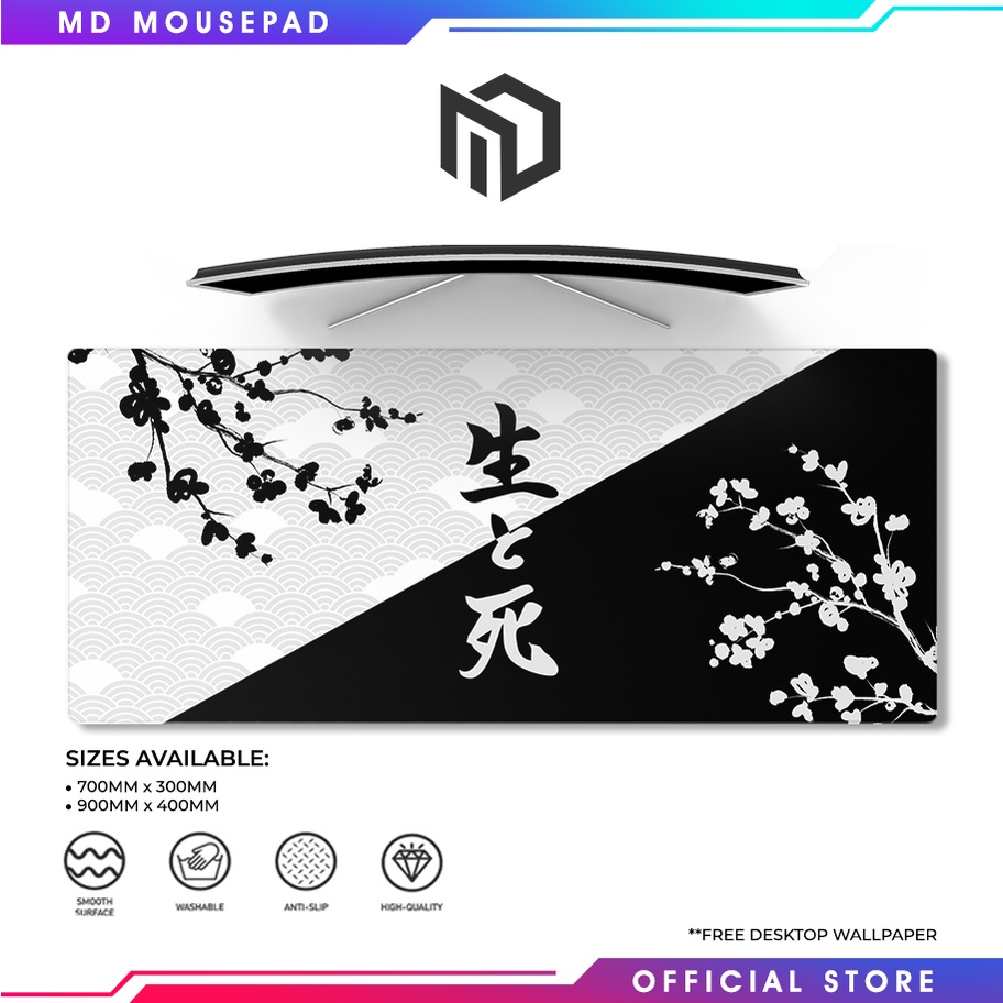 MD Mousepad | Life and Death Sakura | Extended Large Gaming Mouse pad ...