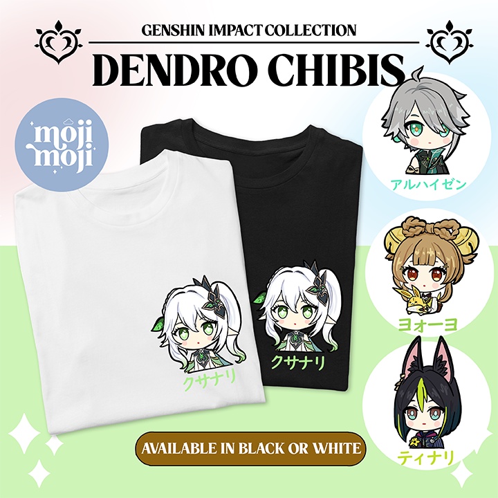 GENSHIN IMPACT CHIBI SHIRTS - DENDRO VISION | Shopee Philippines