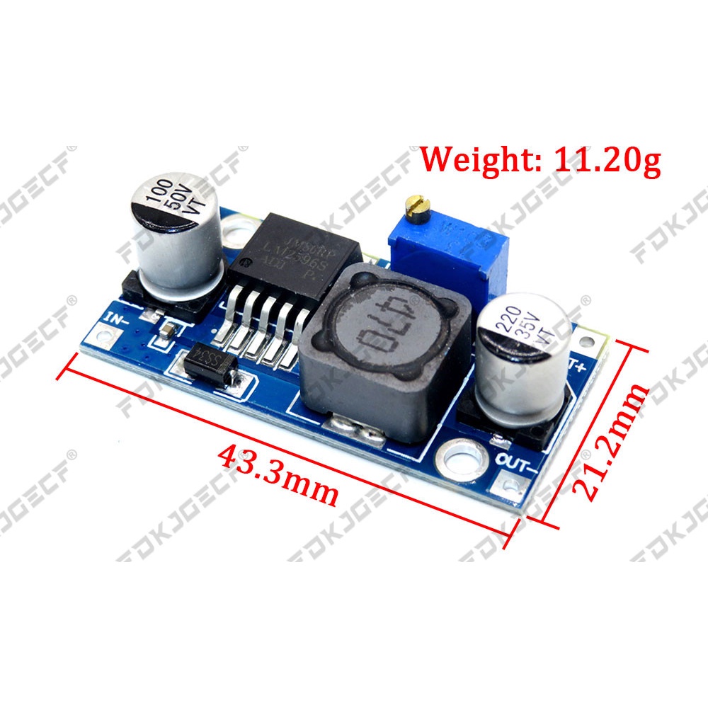 LM2596S DC-DC step-down power supply module 3A adjustable step-down module LM2596 voltage ...