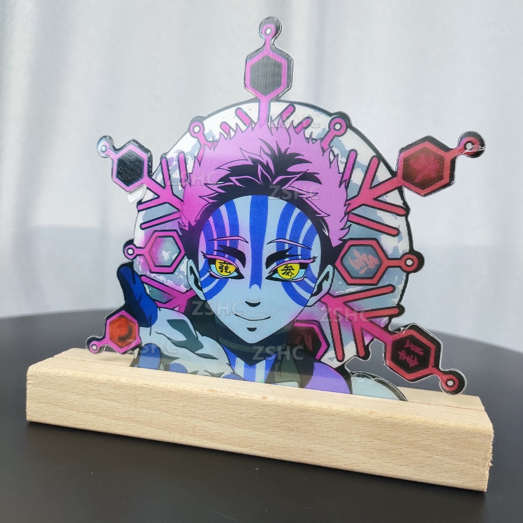 Akaza Motion Sticker Demon Slayer Lenticular Sticker Waterproof Decals ...