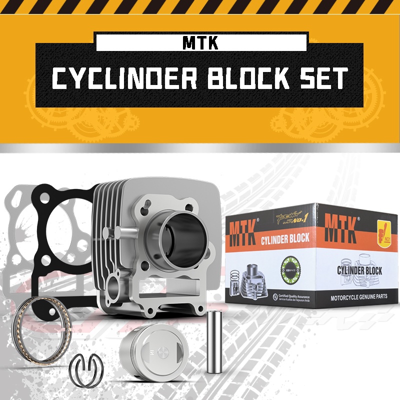 MTK Cylinder Block Set SHOGUN 125 STD Φ53.4MM Φ57MM | Shopee Philippines