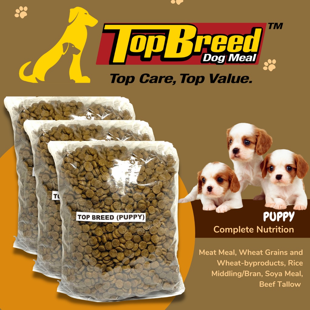 [FCR AGRIVET] 3kg TOPBREED PUPPY Dog Food /BOW WOW DOG FOOD / TOP BREED ...