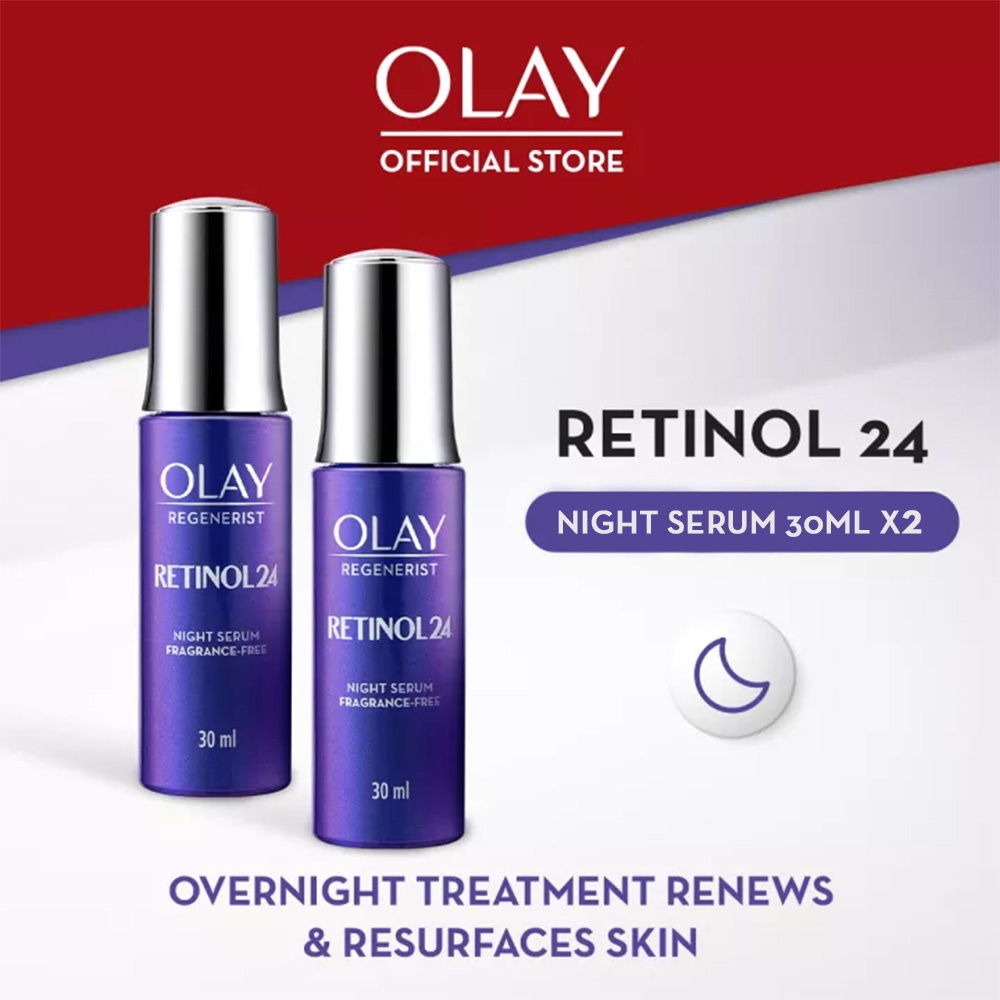 Olay Retinol 24 Anti Aging Serum Skincare 30mL Set of 2 | Shopee ...
