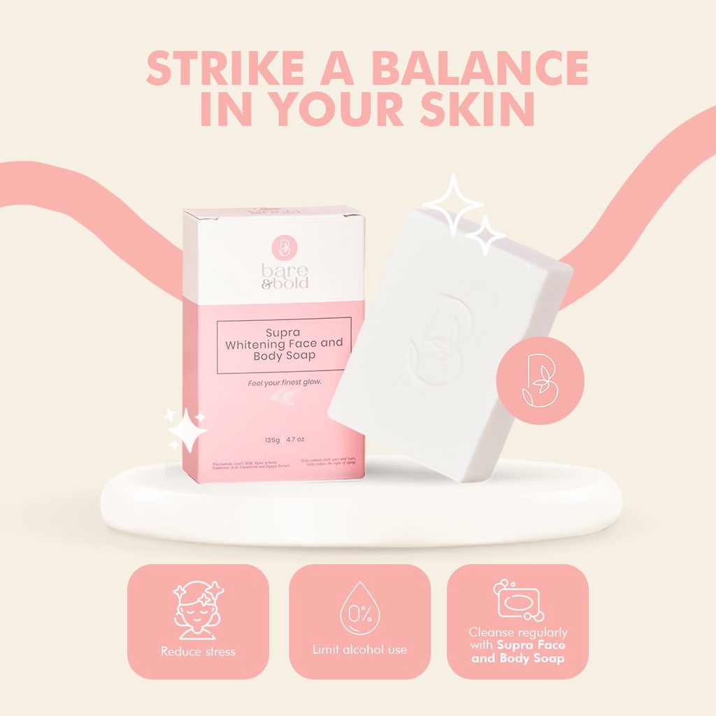 Supra Whitening Face and Body Soap 135g | Shopee Philippines