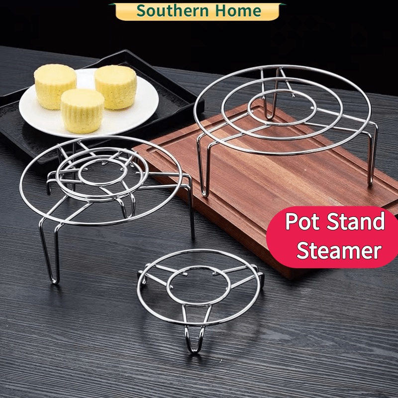 Stainless Steel Pot Holder Kitchen steaming rack Stainless Round Pot ...