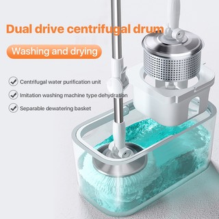 Joybos Mop With Spinner and Bucket Magic Spin Mop 360 Tornado Mop Floor ...