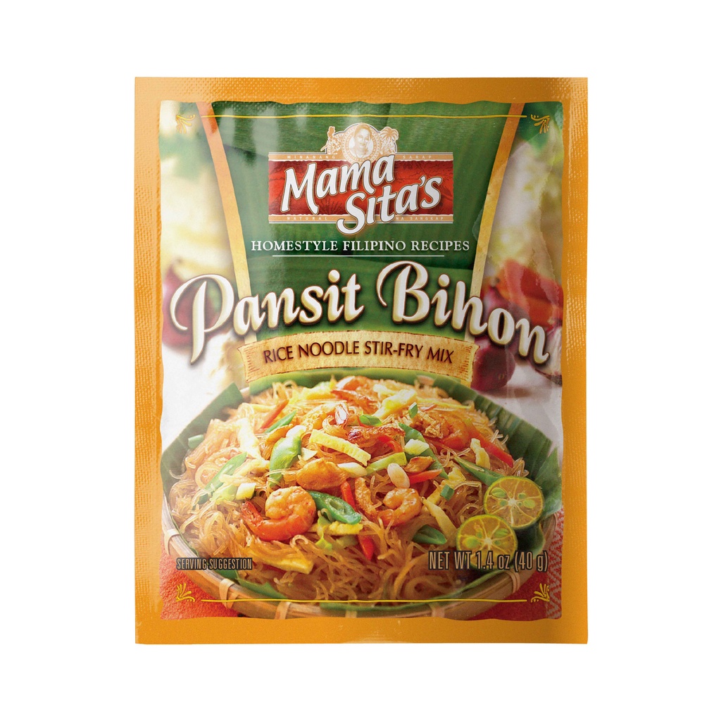 Mama Sita's Pansit Bihon Mix (Rice Noodle Stir-Fry Mix)(40 g / 1.4 oz ...