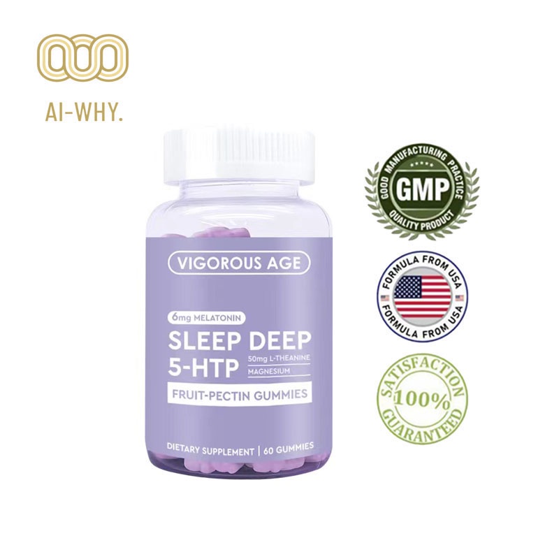 Melatonin Gummies for Natural Sleep Sugar Relief for Stress and Anxiety ...