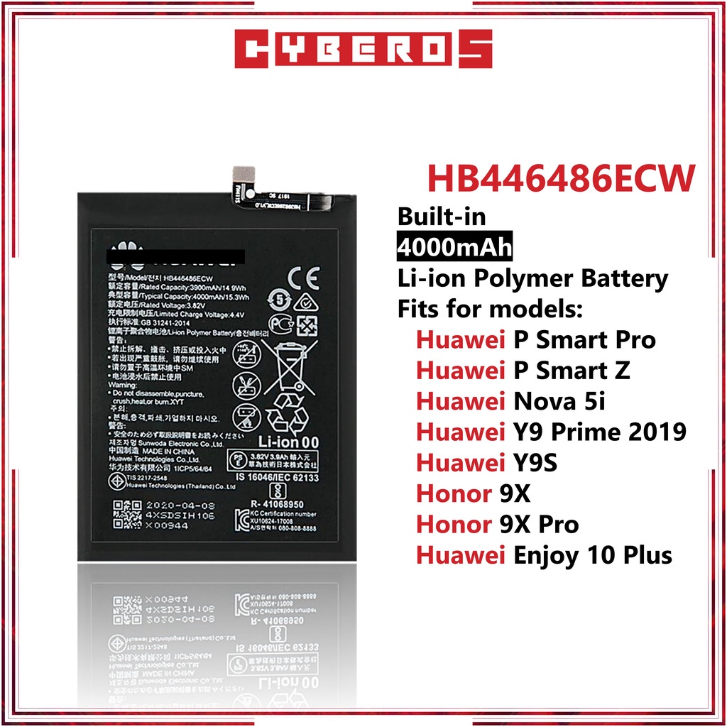 Battery of Honor 9X / Nova 5i / P Smart Pro / P Smart Z / Y9 Prime ...