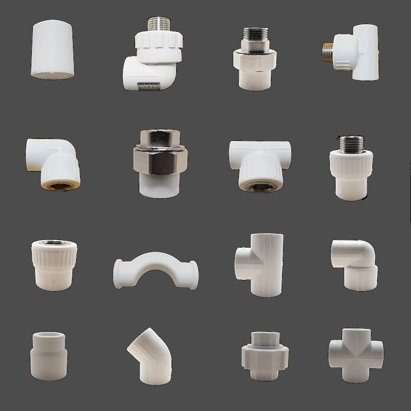Hot Melt Ppr Water Pipe Fittings Joint Pipe Fittings Outer Wire Live Joint Seat Bend Over Bridge