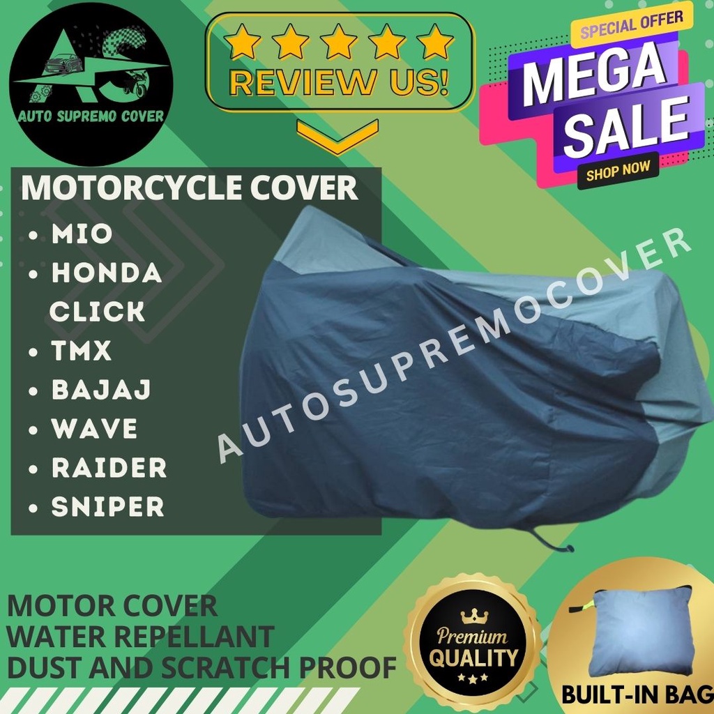 MOTOR COVER HIGH QUALITY WATER REPELLANT -MIO - WAVE - TMX - SNIPER ...