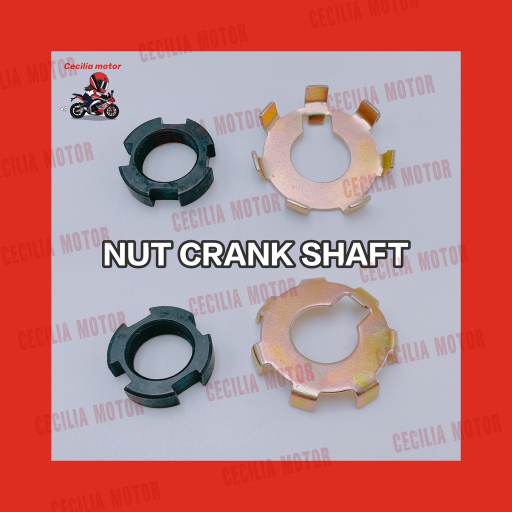 MOTORCYCLE PARTS NUT CRANK SHAFT FOR XRM | Shopee Philippines