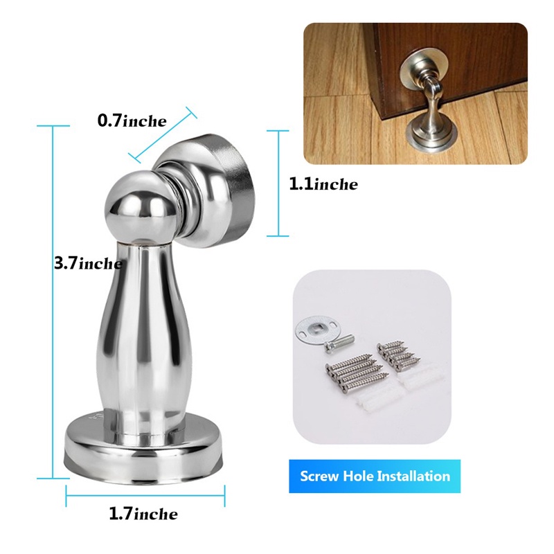 Stainless Steel Magnetic Door Stopper For Indoor Home Office with ...