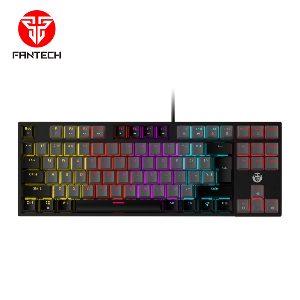 Fantech ATOM TKL MK876 Wired Mechanical Gaming Keyboard Anti-Ghosting and Double Injection ...