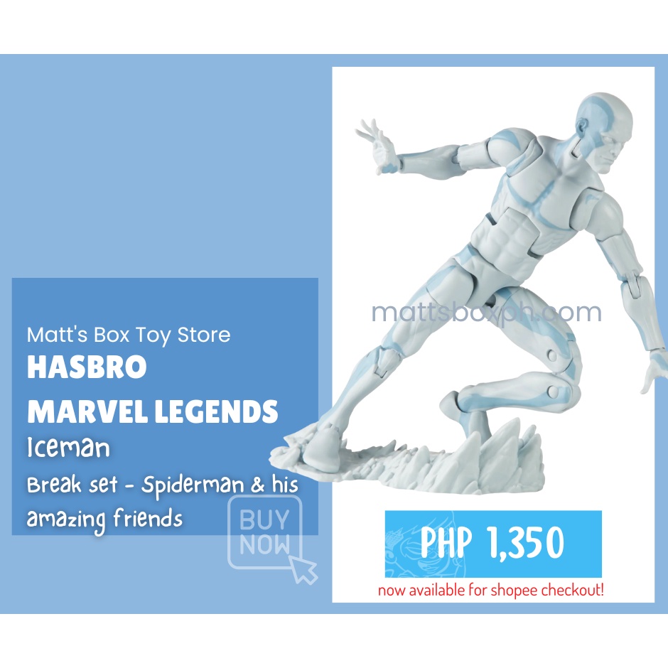 [0323] MVL Spider-Man and His Amazing Friends - Iceman | Shopee Philippines
