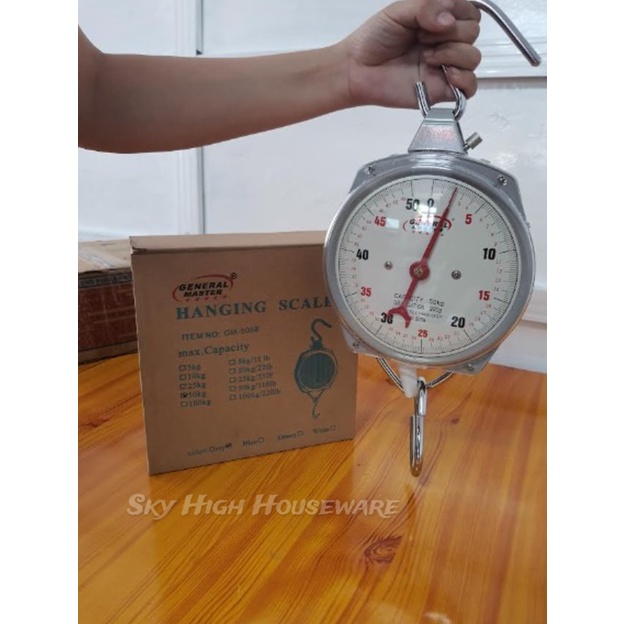 HANGING SCALE (50 KG) / GENERAL MASTER HANGING SCALE / WEIGHING SCALE ...