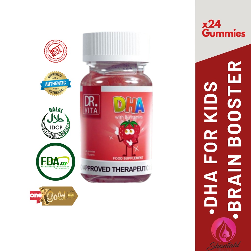 Dr. Vita DHA for Kids | Helps in developing Memory function | Brain Booster | Shopee Philippines