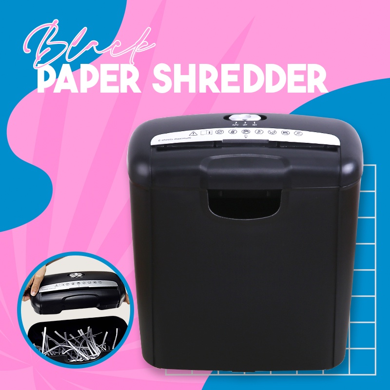 Strip Cut Paper Shredder Machine Black 10L (220v) | Shopee Philippines