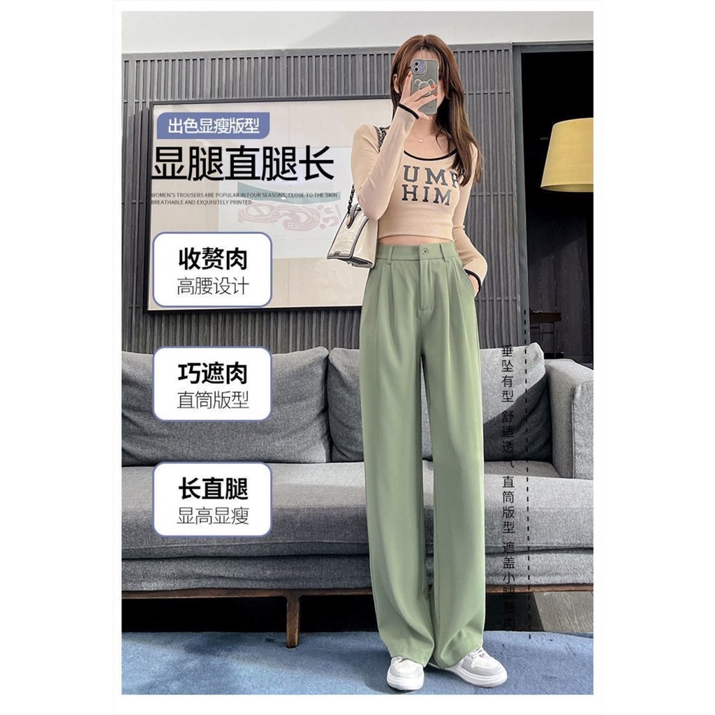 ERA' botton zipper wide leg pants plain trouser ootd pants | Shopee ...