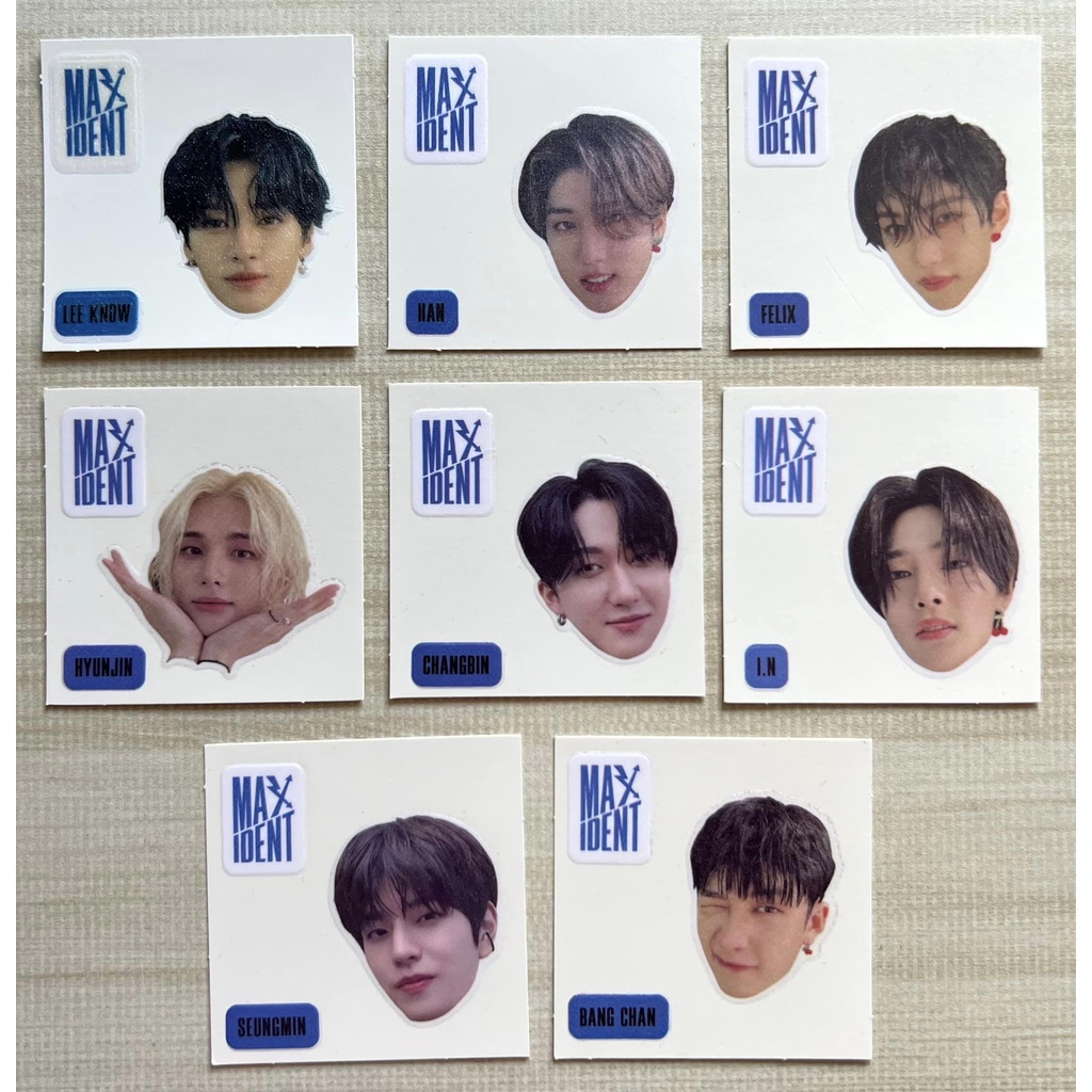 STRAY KIDS Official Maxident Album Face Stickers | Shopee Philippines