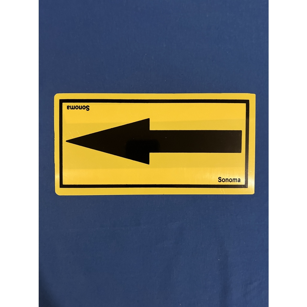 D-Mart High Impact Plastic Signage 4x8 inches Arrow Sign | Shopee ...