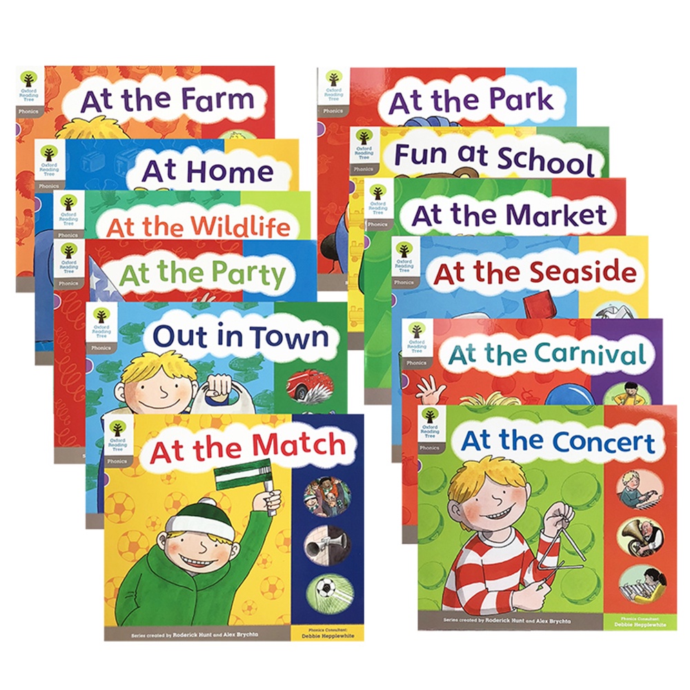 12Books/set Oxford Reading Tree Level1 English Graded Reading Story ...