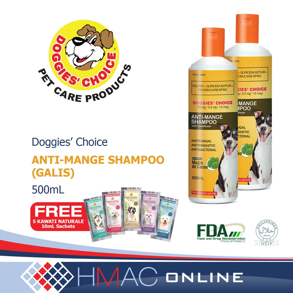 Doggies' Choice 2 Bottles Anti-Mange (GALIS) Shampoo - 500ml (Free ...
