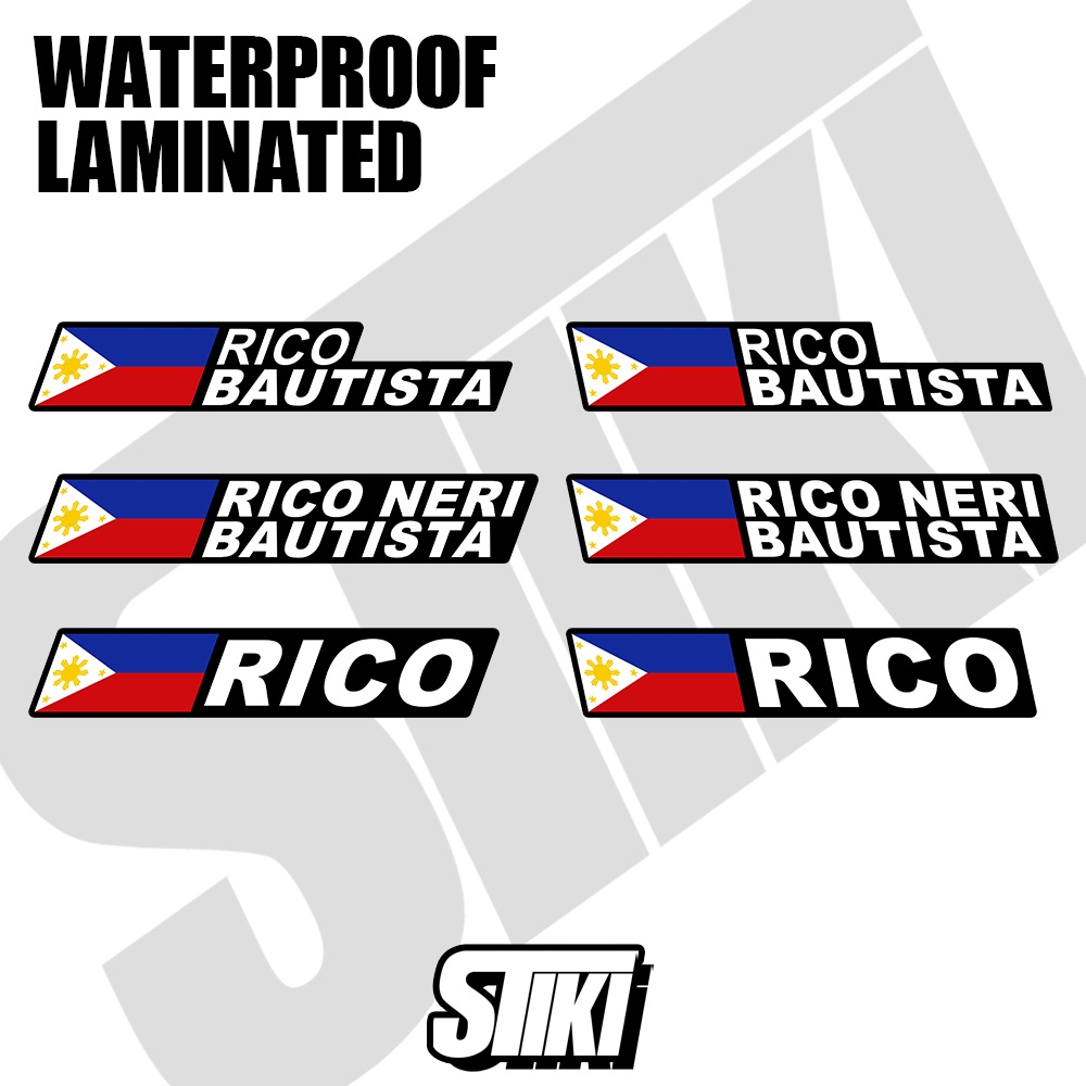 Bike Custom Name Philippine Flag Vinyl Sticker WATERPROOF | Shopee ...