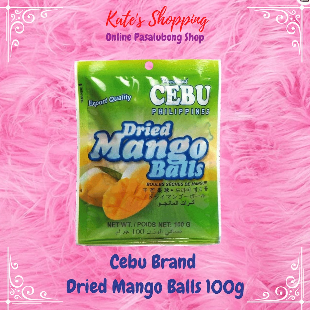 CEBU DRIED MANGO BALLS 100G | Shopee Philippines