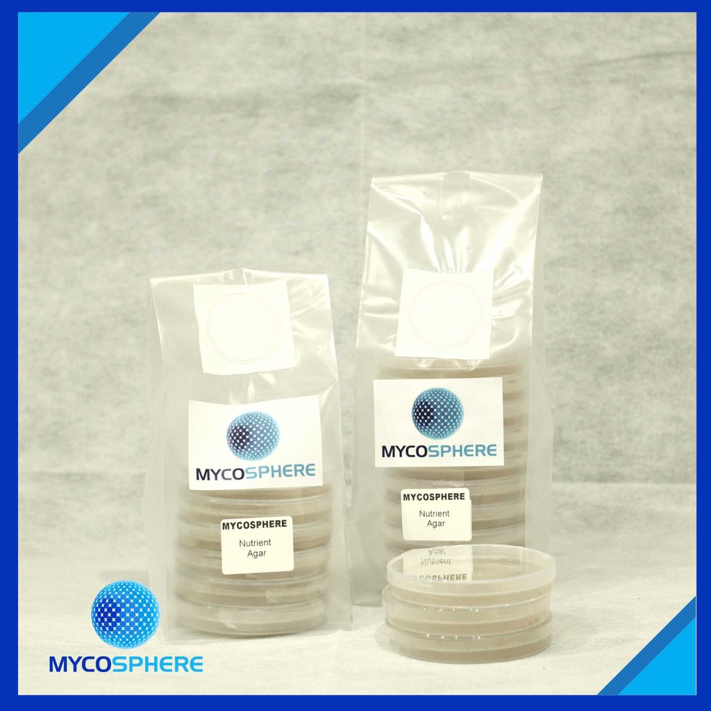 Nutrient Agar Sterile Media Petri Dish - 5pc Standard Nutrient Agar ...