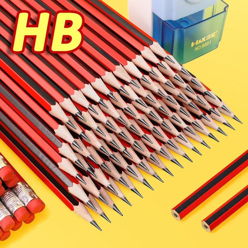 HGS Pencils 30Pcs Pencil With Eraser Primary School Student HB Pencil ...