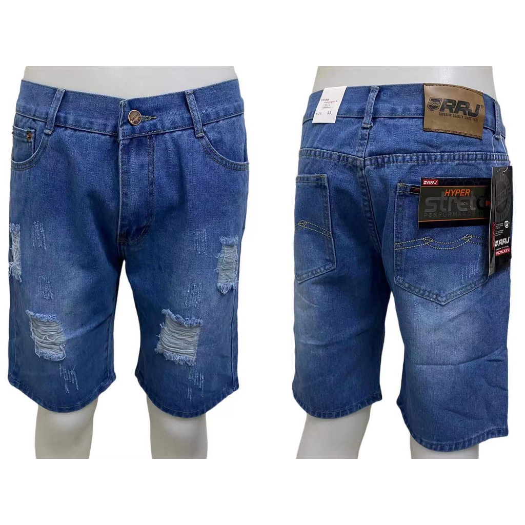 Men's Tattered Maong Shorts Denim Short For Men #9514 | Shopee Philippines