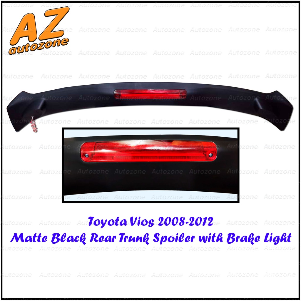 Toyota Vios Batman 2008-2012 Rear Trunk Spoiler with Brake Light (Matte ...