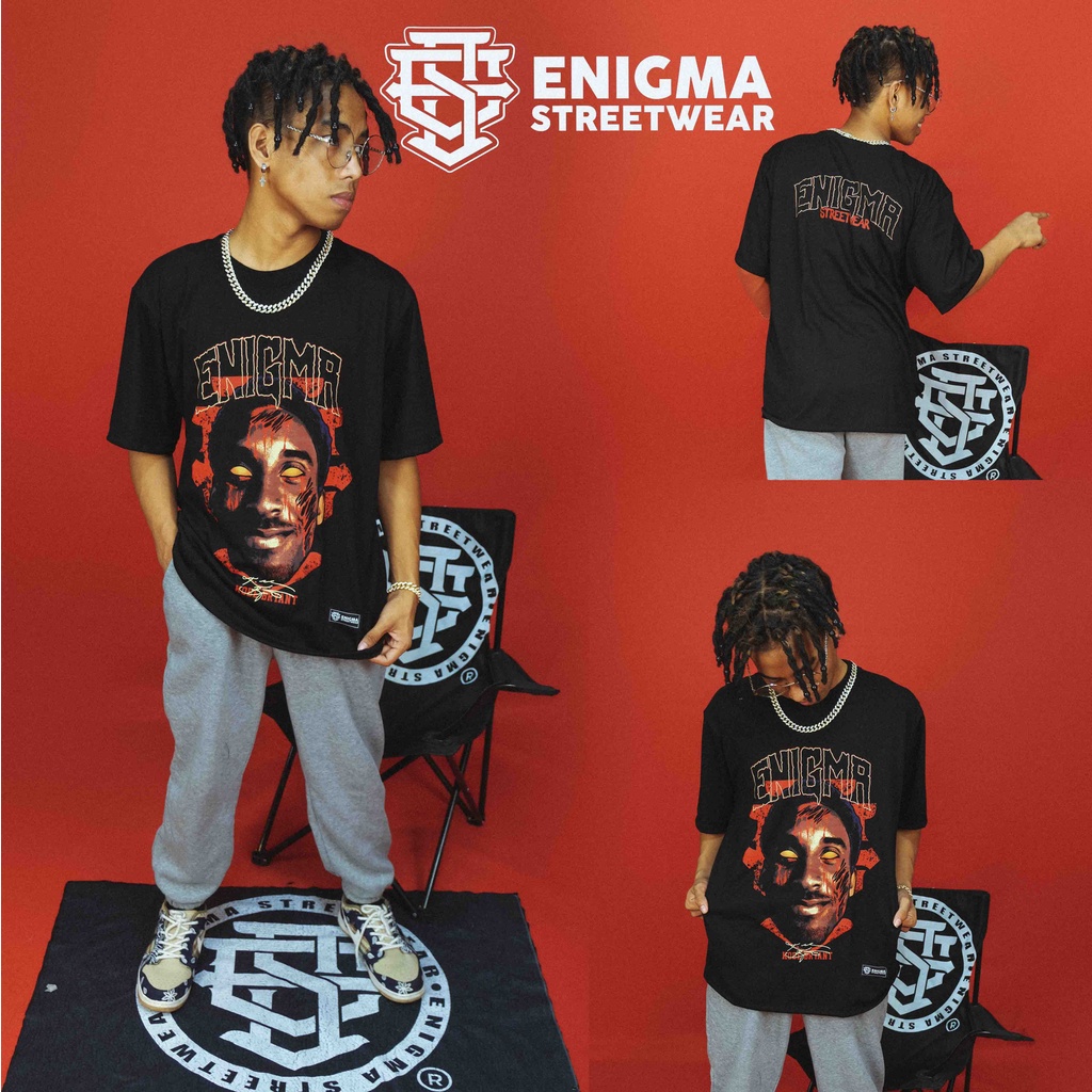 Enigma Streetwear Trending T shirt for men black pro club cotton unisex ...
