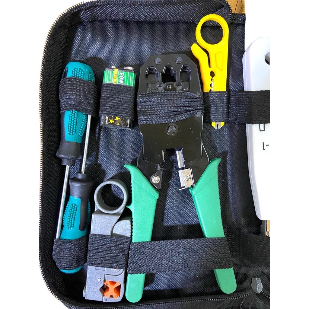 RJ45 RJ11 Crimper LAN Network Internet Cabling Hand Tool Kit Crimp ...