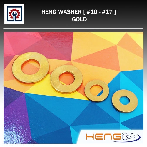 HENG WASHER | GOLD / SILVER / BLUE | #10 - #17 | 1PC | Shopee Philippines
