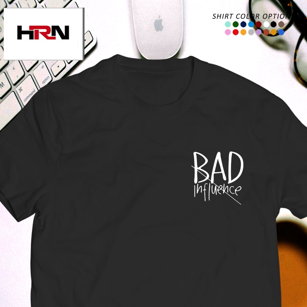 BAD INFLUENCE CODE 01 Tshirt Print Unisex | Shopee Philippines