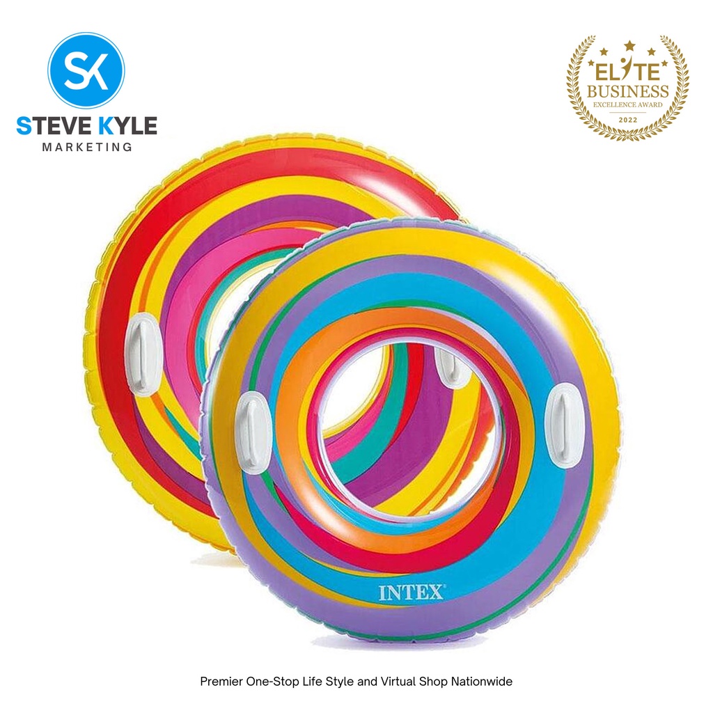 36 Inches Swirly Whirly Inflatable Pool Swim Tubes Ring Floaties ...