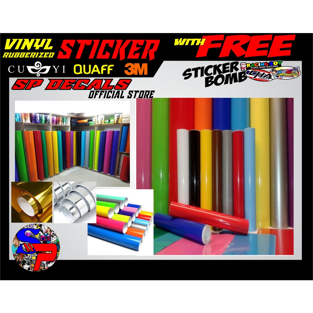 Rubberized Outdoor Vinyl Sticker for Car and Motorcycle Decals (Cuyi ...