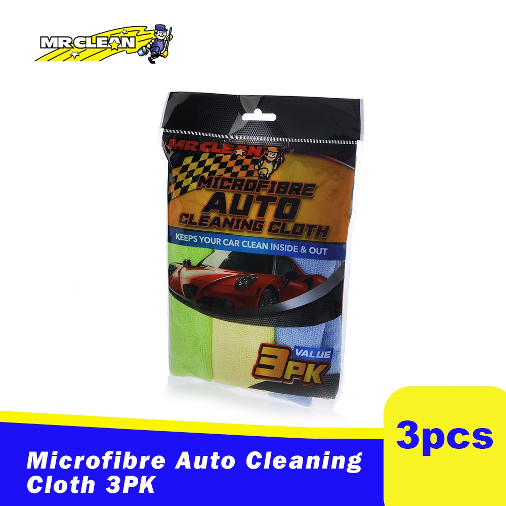 MR. CLEAN Microfiber Auto Cleaning Cloth 3Pk A 30B | Shopee Philippines