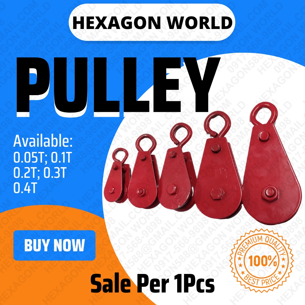 1Pcs Metal Lifting Crane Pulley Block and Tackle Puller Lift | Shopee ...